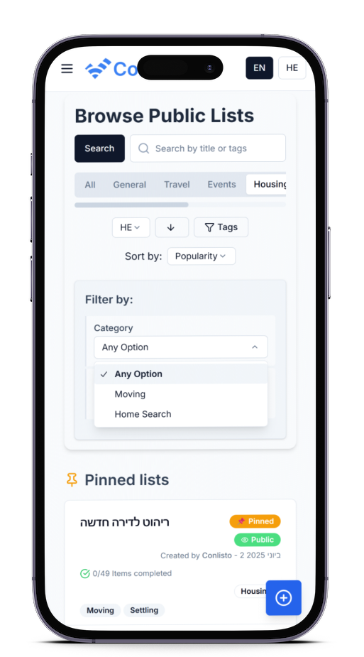 Conlisto - Collaborative Checklists