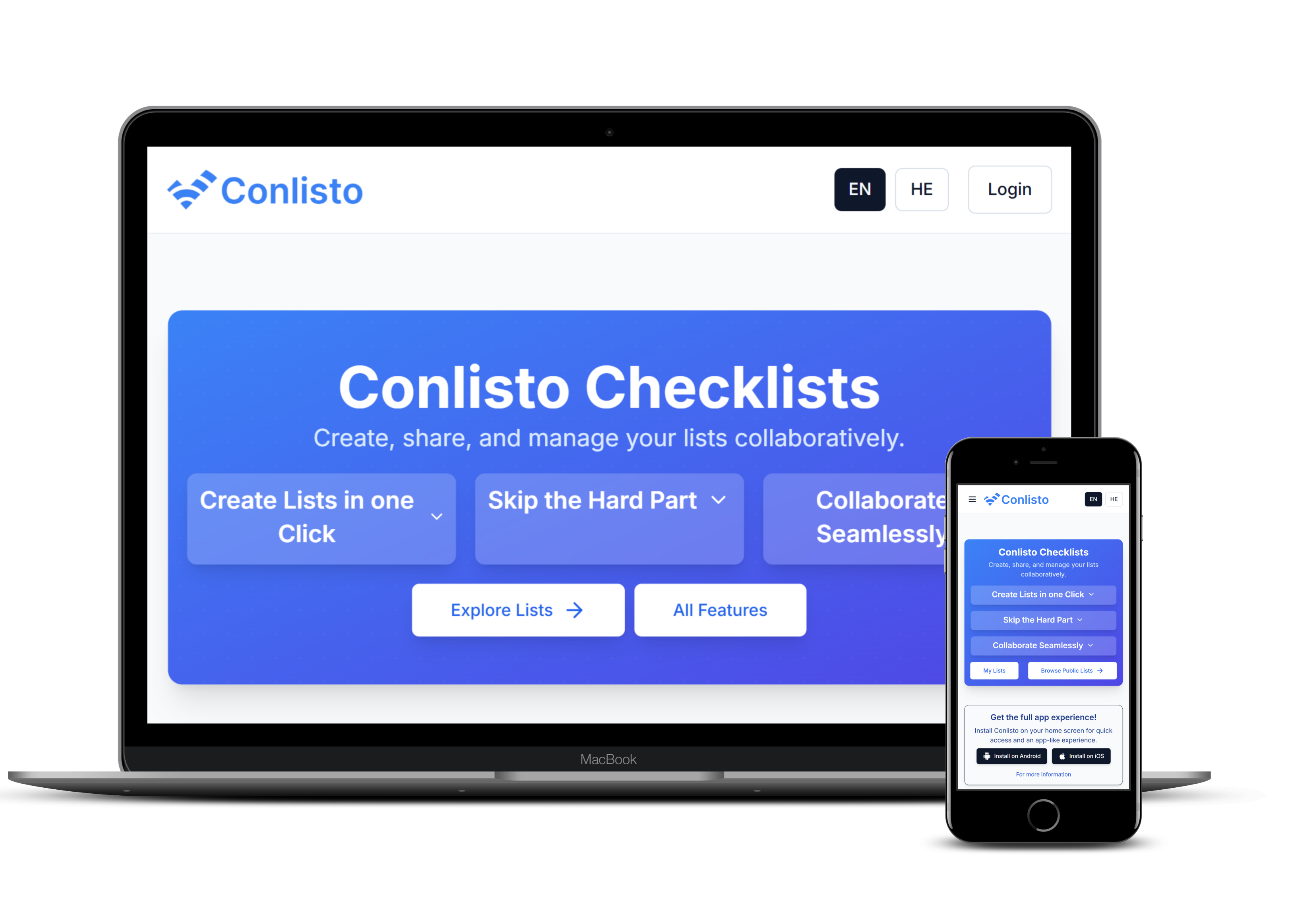 Conlisto - Collaborative Checklists